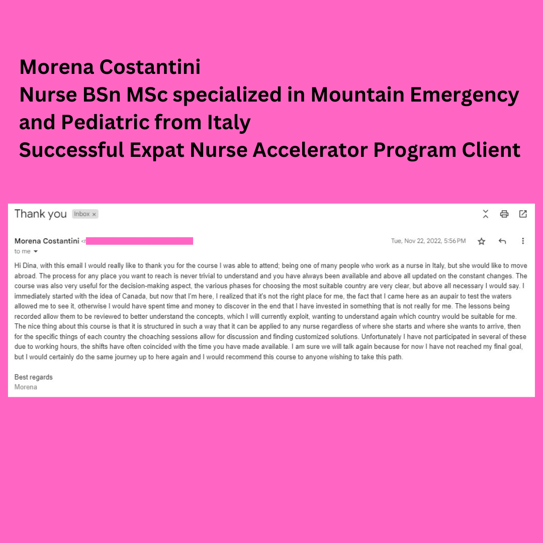 REFERENCES & FEEDBACK – Nurses Move