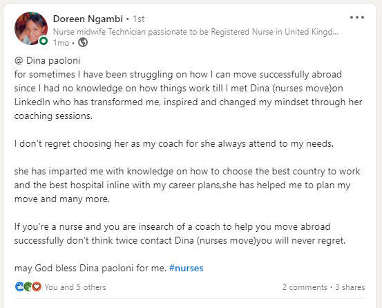 REFERENCES & FEEDBACK – Nurses Move